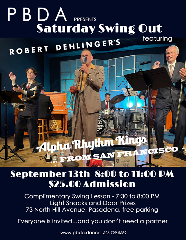 Rob Dehlinger's THE ALPHA RHYTHM KINGS (From San Francisco)- SATURDAY ...