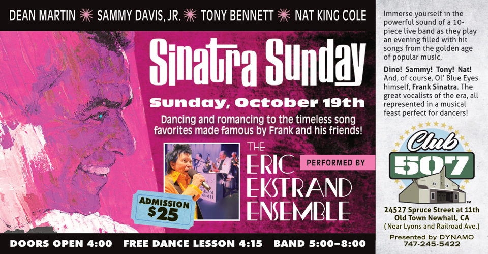 Eric Ekstrand Ensemble Honors Sinatra - SwingDance.LA