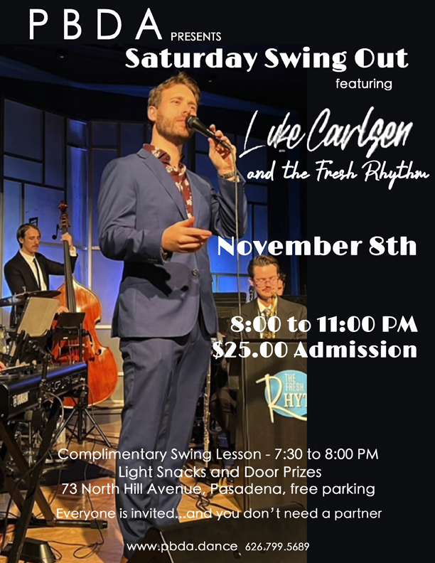 LUKE CARLSEN & THE FRESH RHYTHM are Coming on SATURDAY NIGHT, NOVEMBER ...