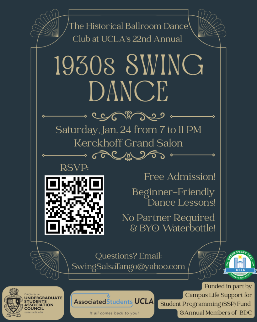22nd Annual 1930s Swing Dance at UCLA - SwingDance.LA